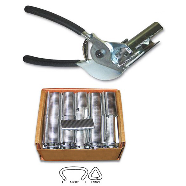 Hog Ring Tool Kit - Includes Hog Ring Tool and Case of 2500 Hog Rings ...