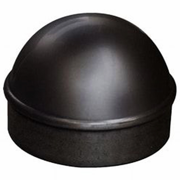 Black chain link post caps - CAAN Fence Inc.